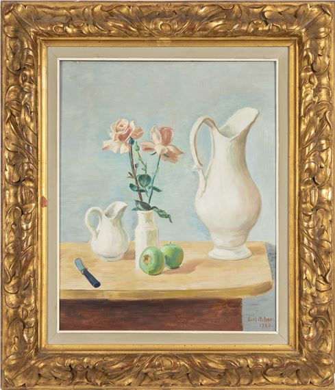 Axel Nilsson | Still life with flowers (1928) | MutualArt