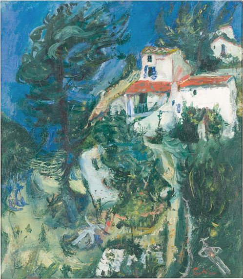 Chaim Soutine | Paysage de Cagnes (Circa 1924) | MutualArt