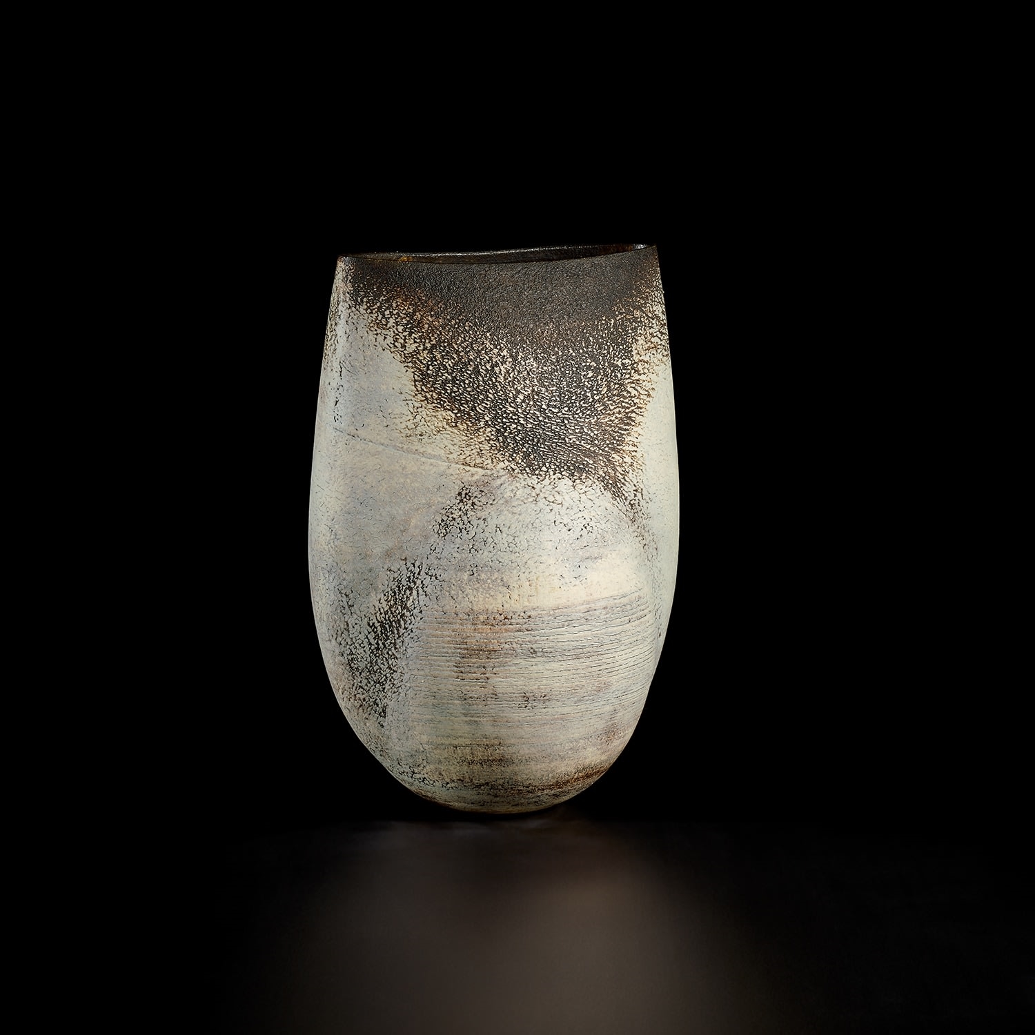 Hans Coper | Ovoid form with flattened cylinder | MutualArt