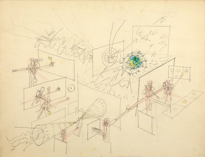 Roberto Matta | Composition surréaliste (1956) | MutualArt