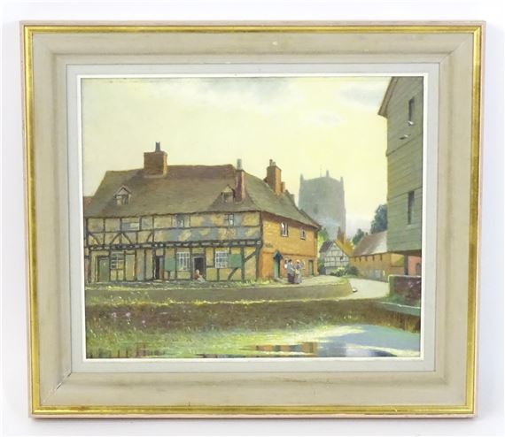 William Augustus Rixon | Tewkesbury, view across the River Avon to St ...