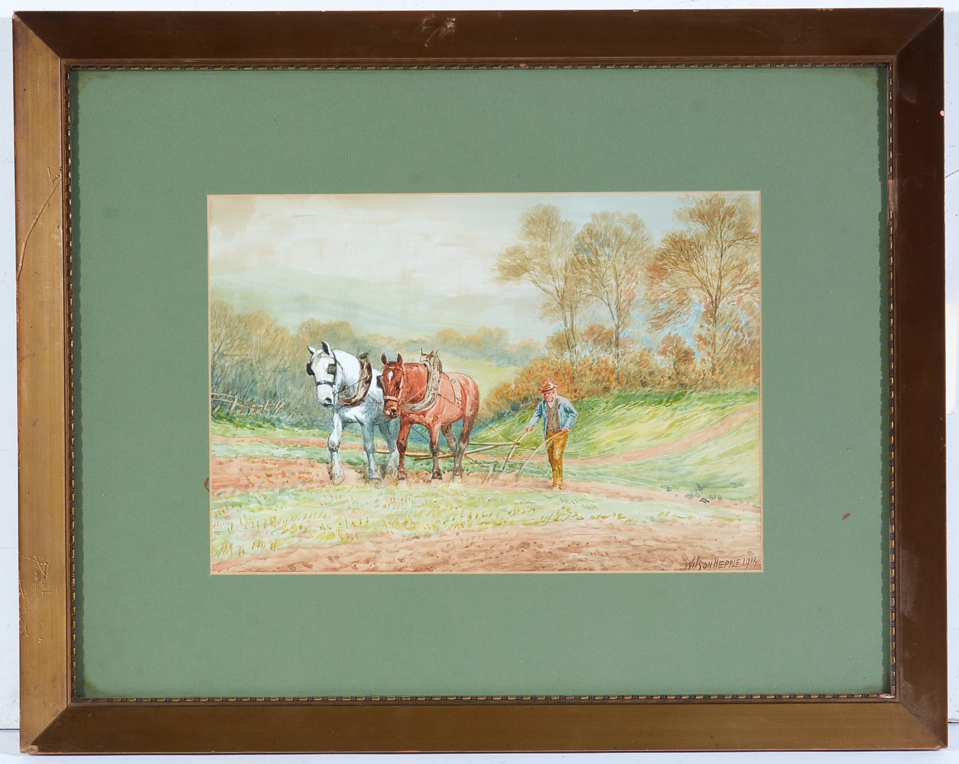 Wilson Hepple | Ploughing Scene | MutualArt
