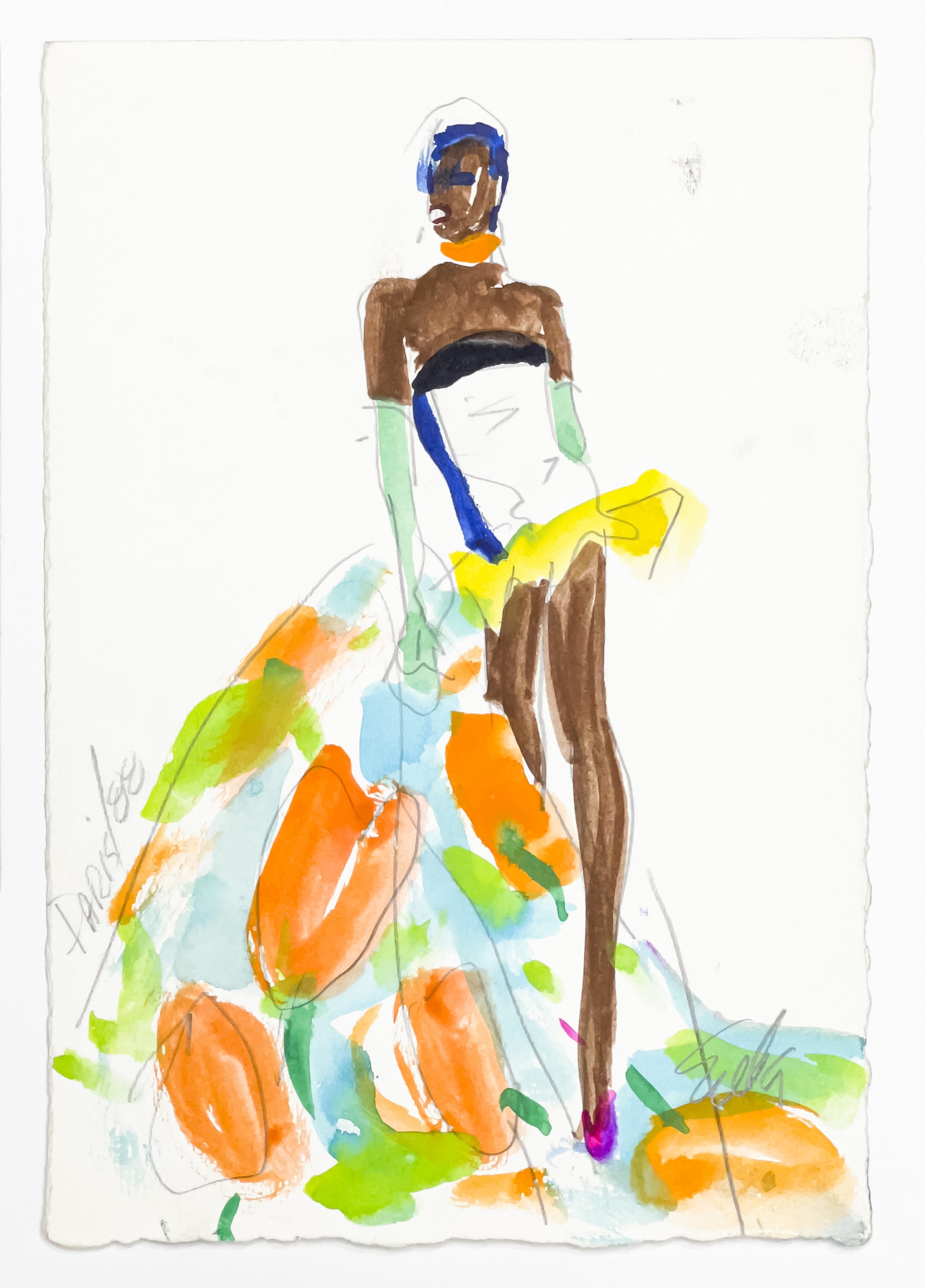 Joe Eula | 3 Fashion Drawings | MutualArt