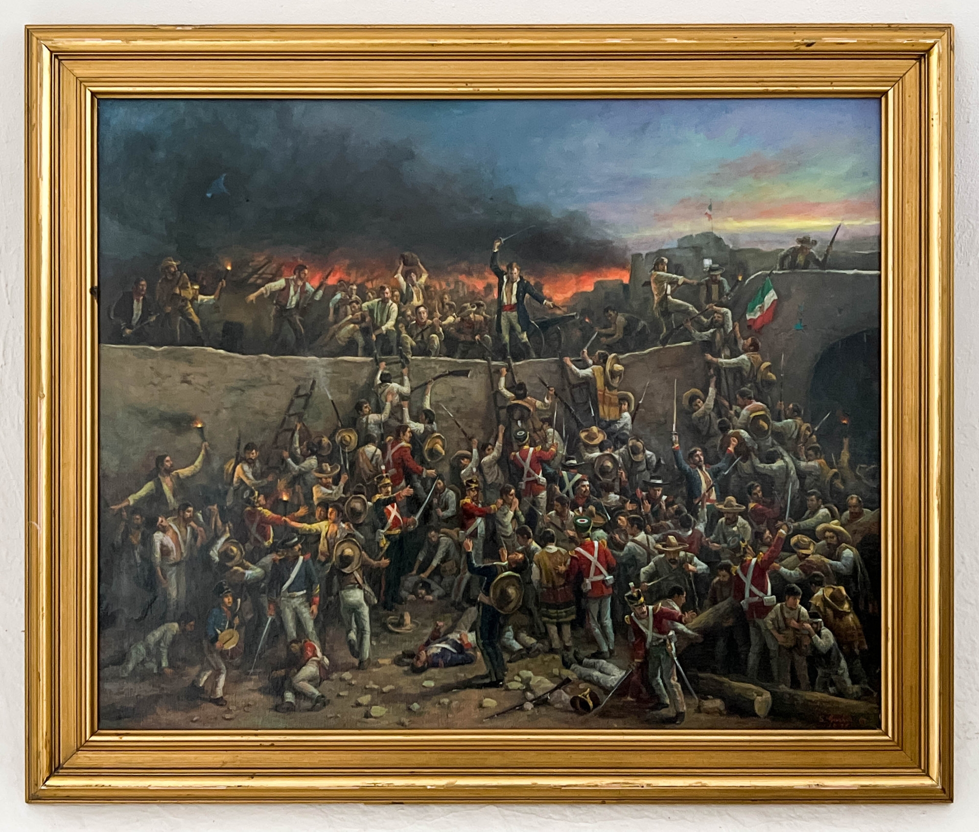 Lajos Markos | Study for Siege of the Alamo (1975) | MutualArt