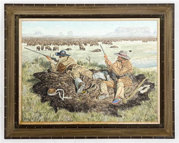 Joe Grandee | The Buffalo Hunters of Llano Estacado | MutualArt