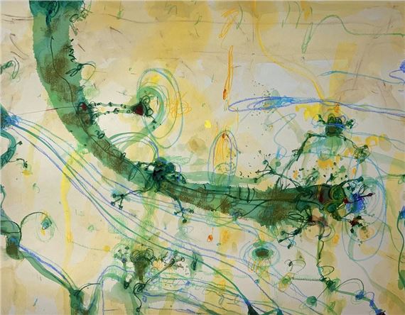 John Olsen | Frogs and Banana Lead | MutualArt