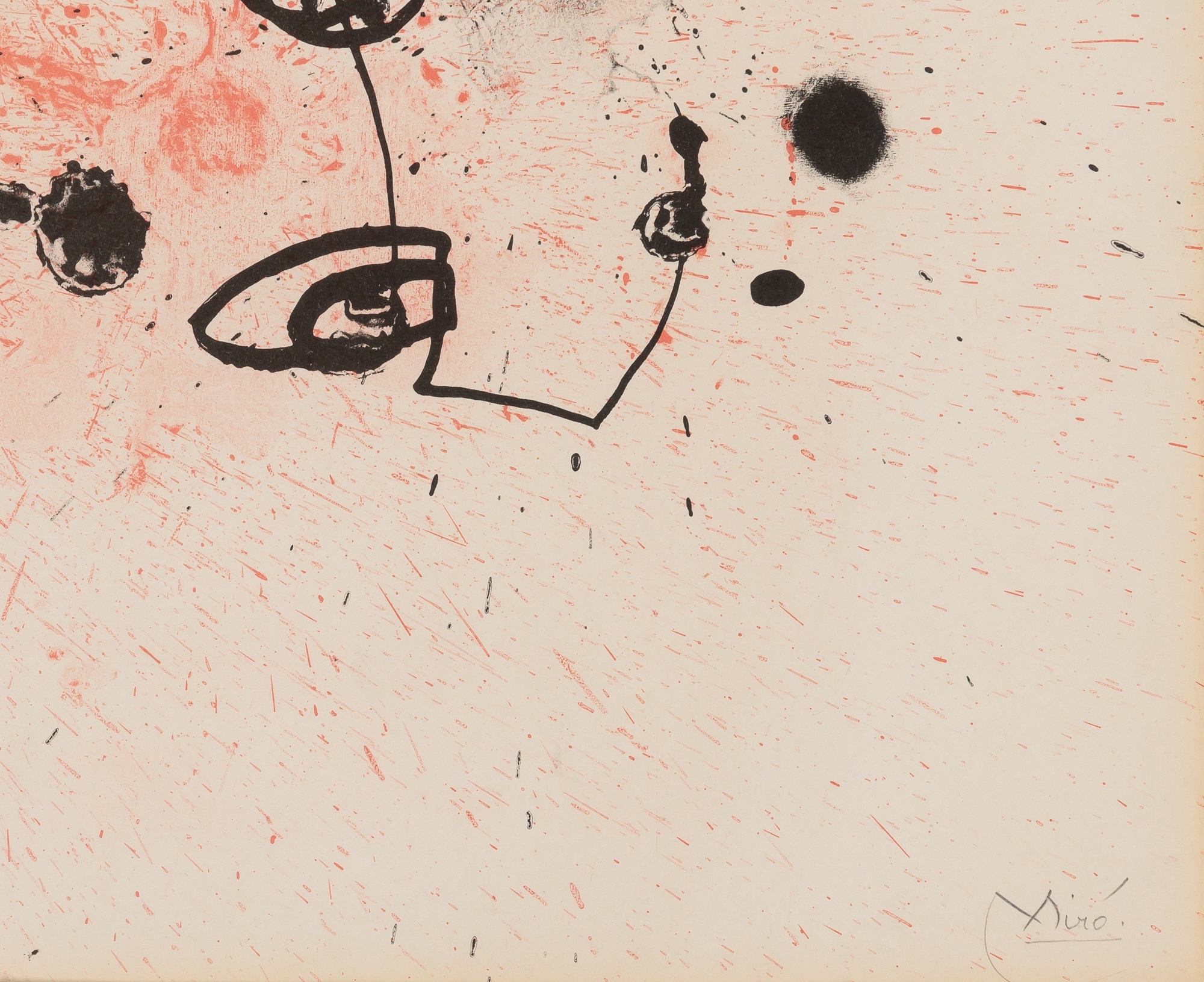 Joan Miró | SERIES II, BLUE AND RED (MOURLOT 293) (1961) | MutualArt