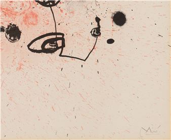 Joan Miró | SERIES II, BLUE AND RED (MOURLOT 293) (1961) | MutualArt