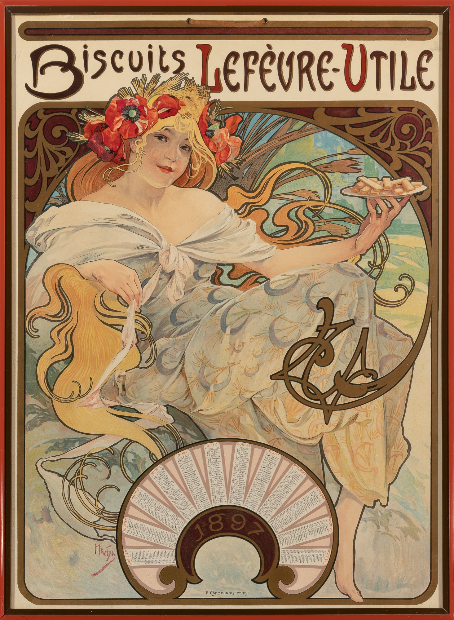 Alphonse Mucha | BISCUITS LE FEVRE-UTILE (RENNERT/WEILL 22) (1896 ...