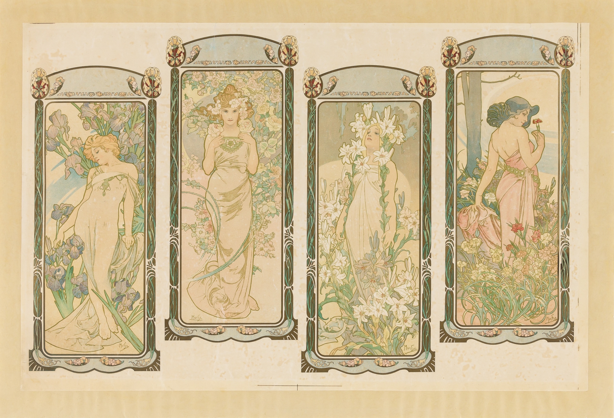 Alphonse Mucha | LES FLEURS (SEE RENNERT/WEILL 49) (Circa 1901) | MutualArt