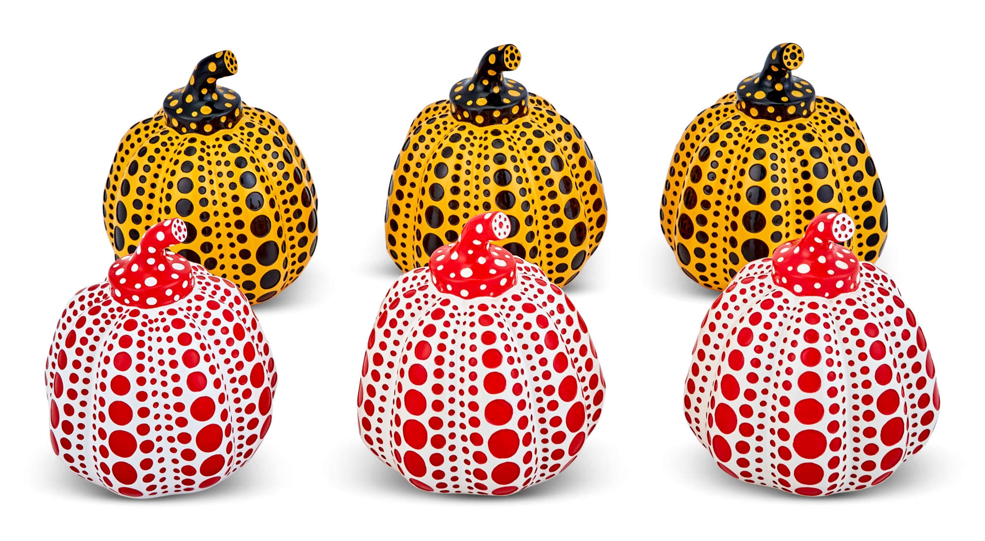 Yayoi Kusama | RED PUMPKINS; YELLOW PUMPKINS | MutualArt