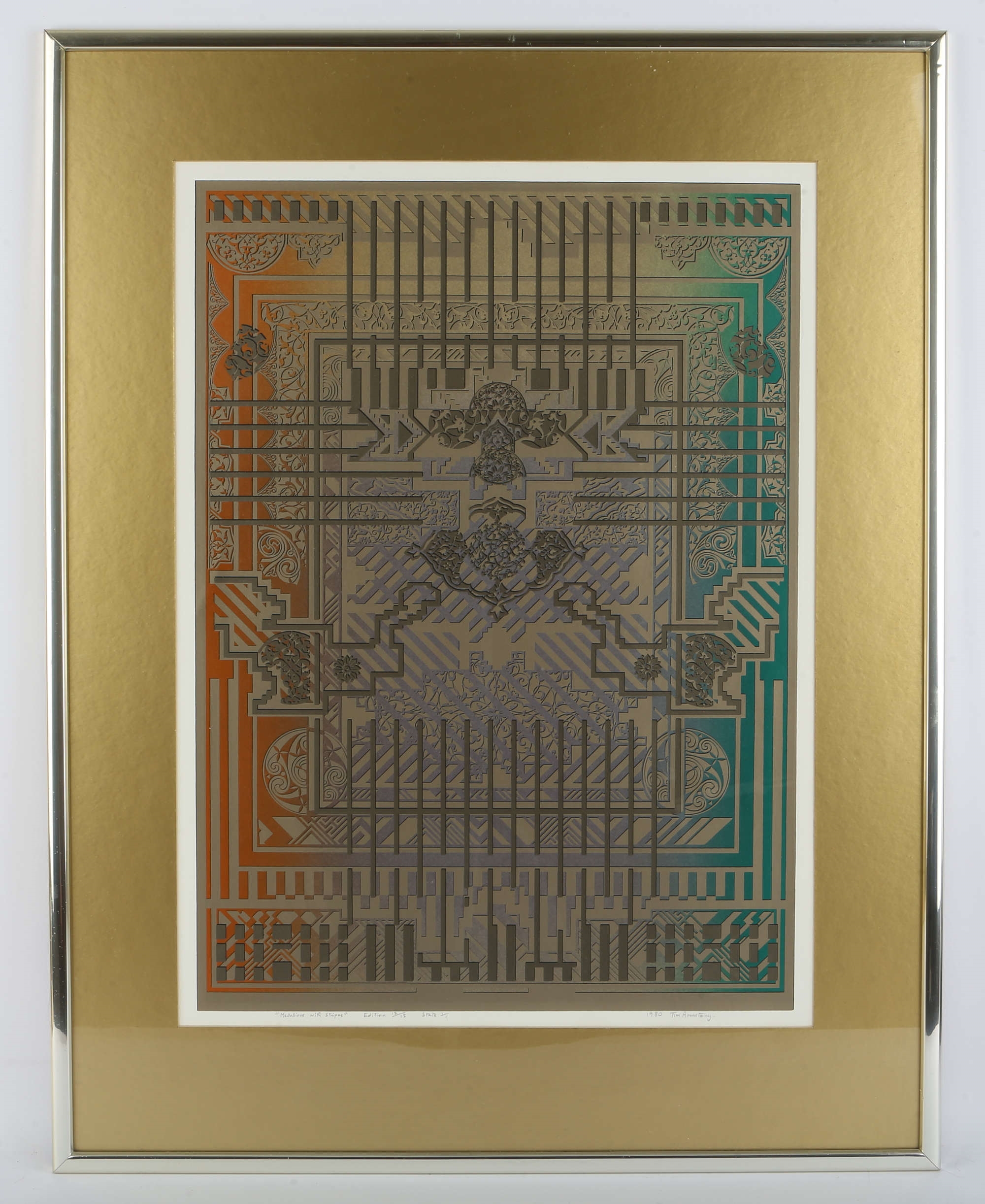 Tim Armstrong | Medallions with Stripes (1980) | MutualArt