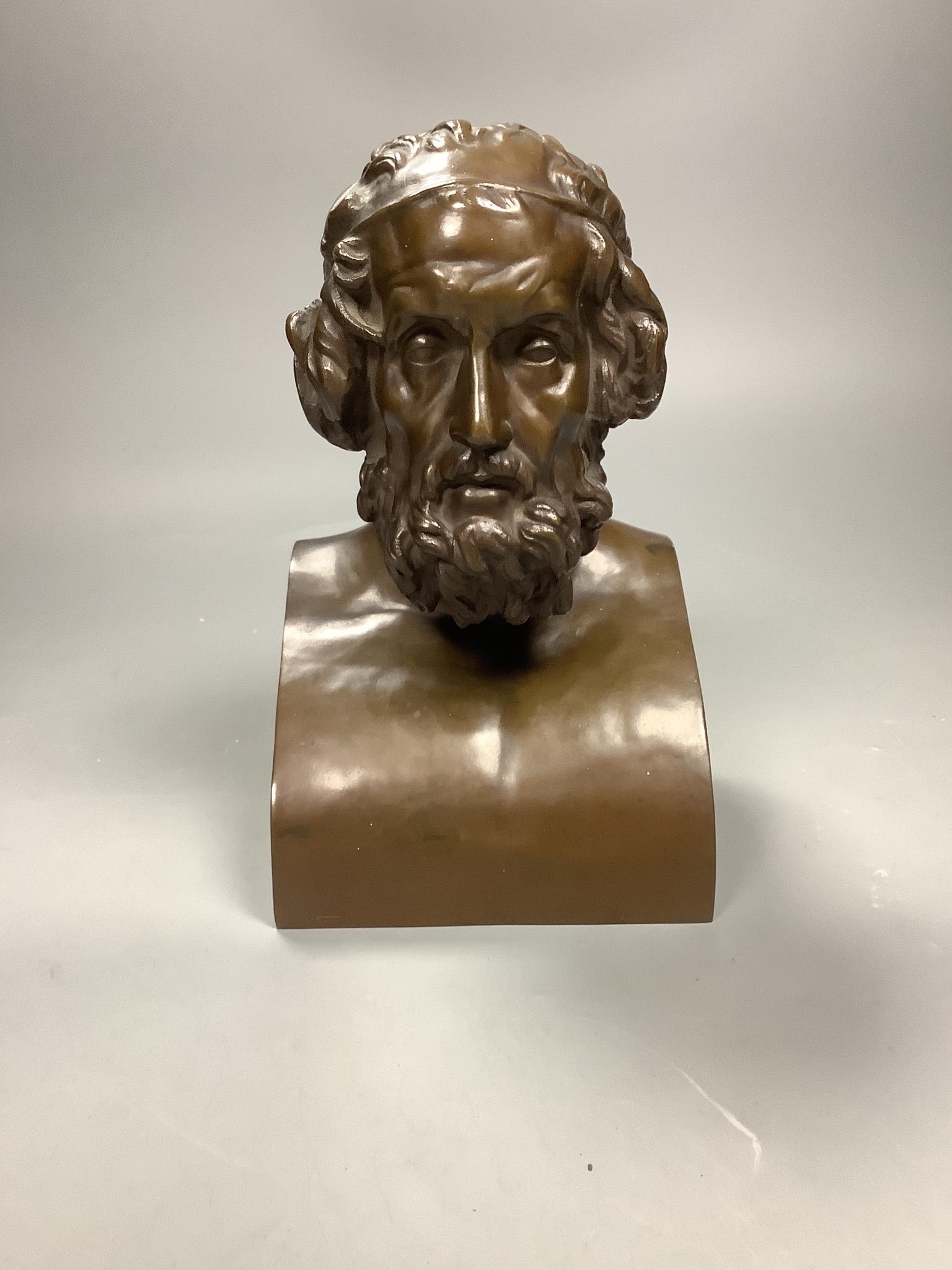 Ferdinand Barbedienne | F. Barbedienne bronze bust of Homer | MutualArt