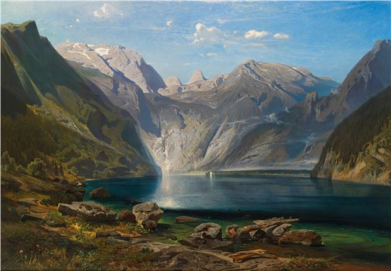 August Schaffer von Wienwald | View over the Königssee (1861) | MutualArt