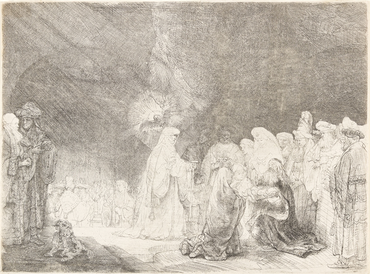 Rembrandt van Rijn | The Presentation in the Temple: Oblong Print ...