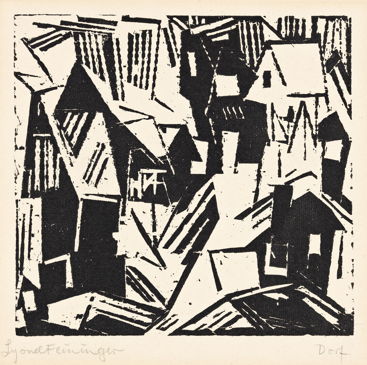 Lyonel Feininger | Harzer Dorf I (1918) | MutualArt