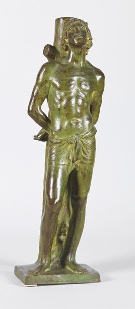 Claudio Botta | Green patinated bronze sculpture | MutualArt