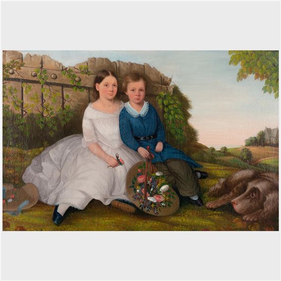 English School | Portrait of a Brother and Sister | MutualArt