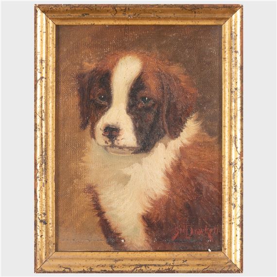 Sidney Lawrence Brackett | Portrait of a Saint Bernard Puppy | MutualArt