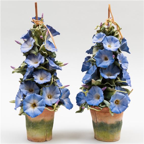 Clare Potter | Pair of Clare Potter Porcelain Models of Trellised ...