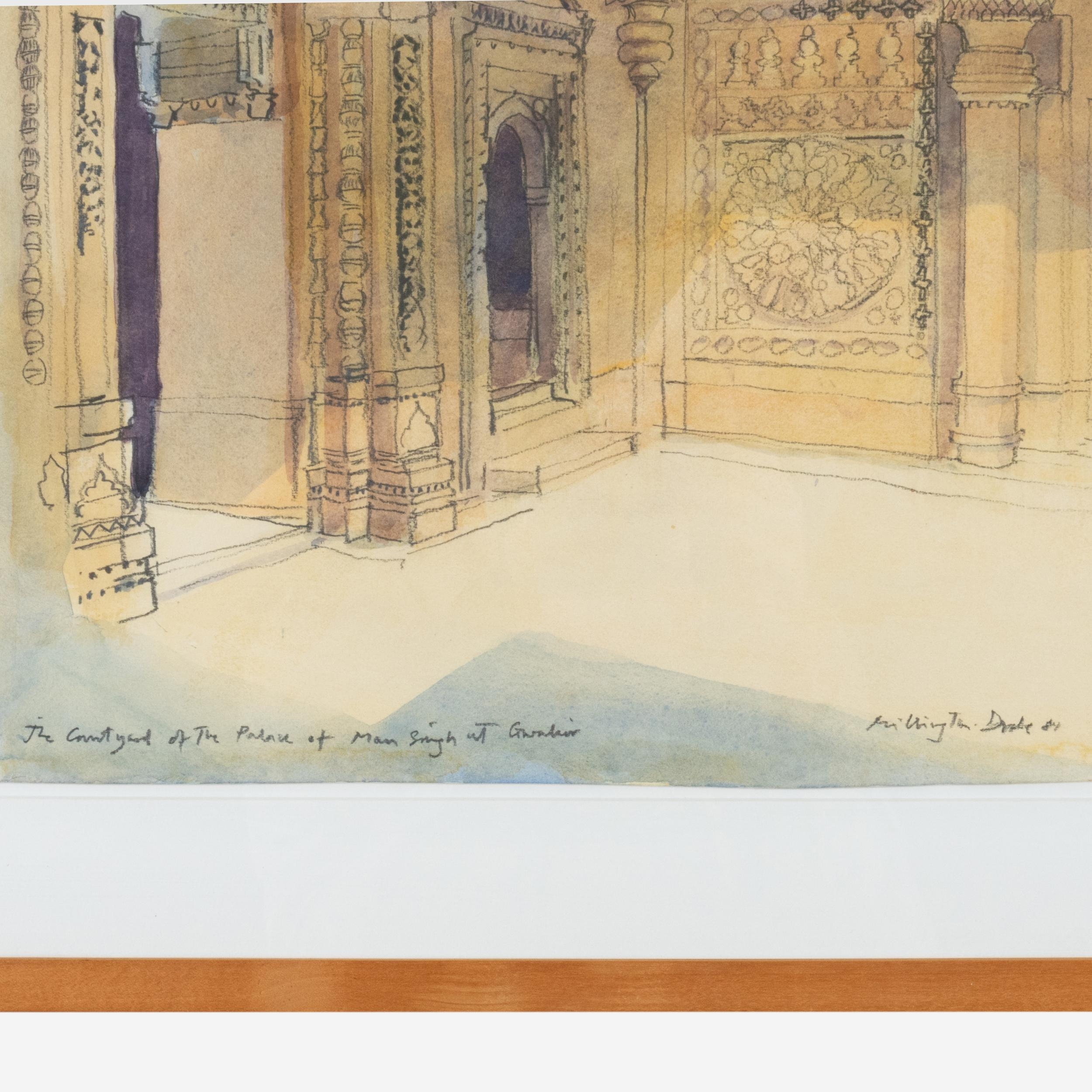 Teddy Millington-Drake | The Courtyard of the Palace of Man Singh ...