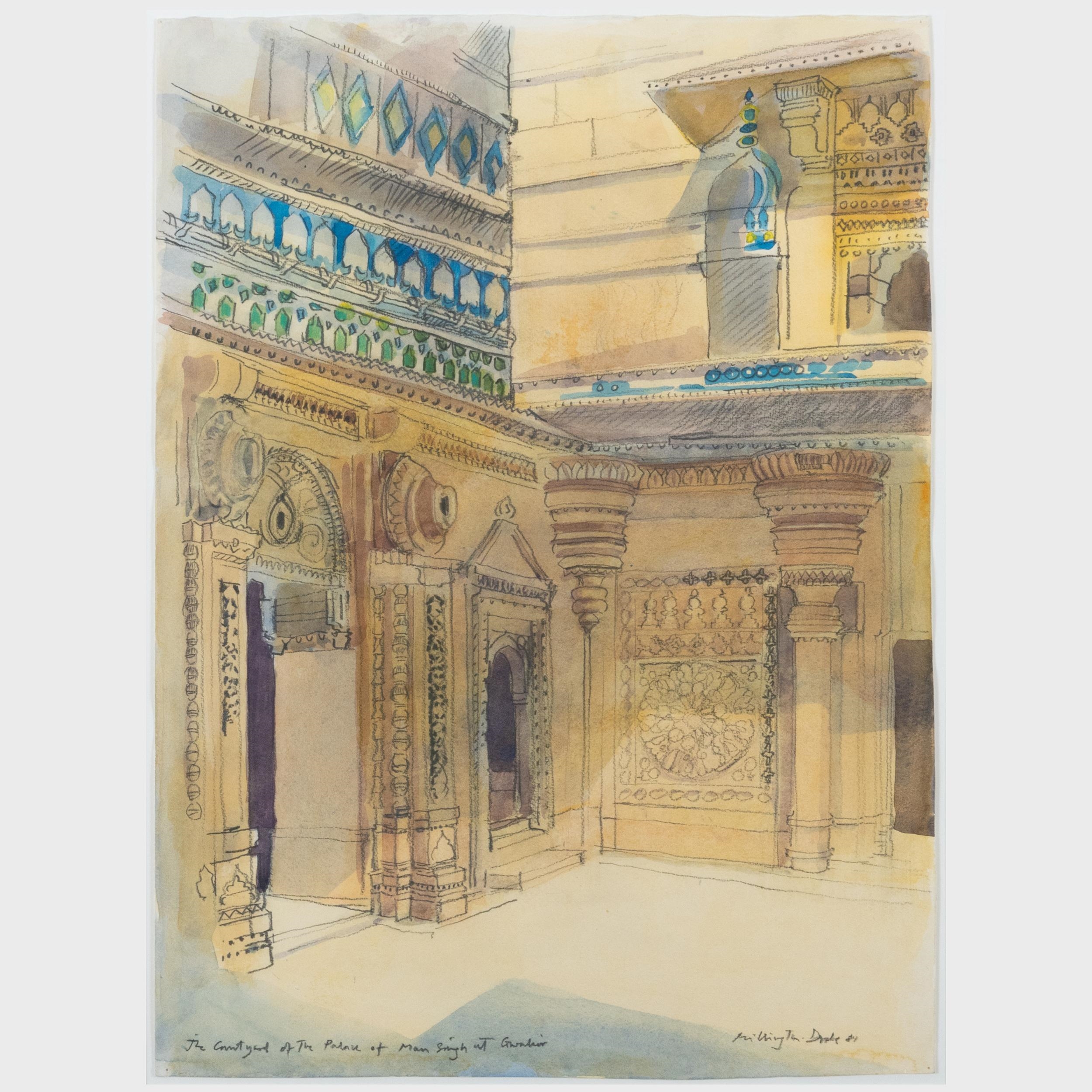 Teddy Millington-Drake | The Courtyard of the Palace of Man Singh ...