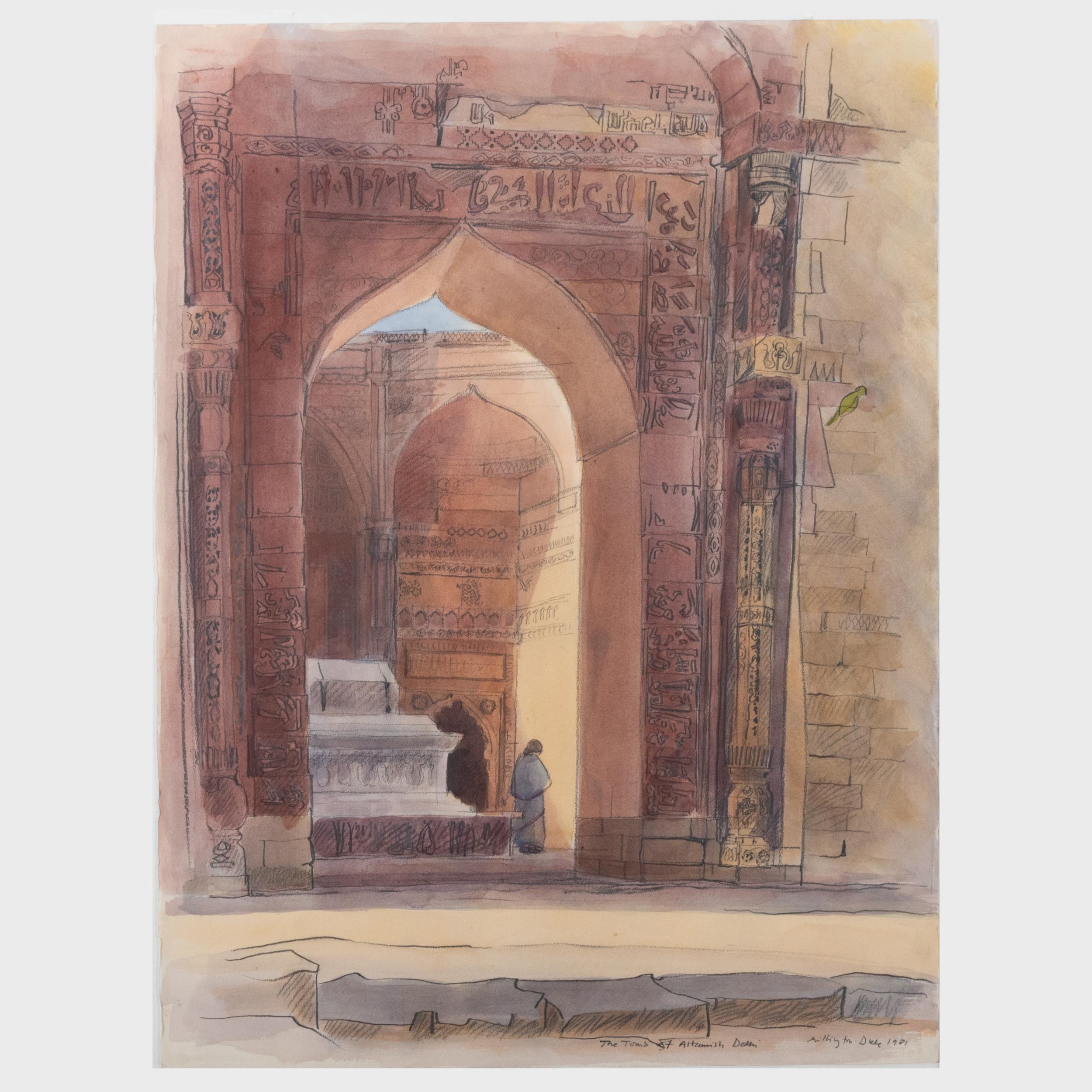 Teddy Millington-Drake | The Courtyard of the Palace of Man Singh ...