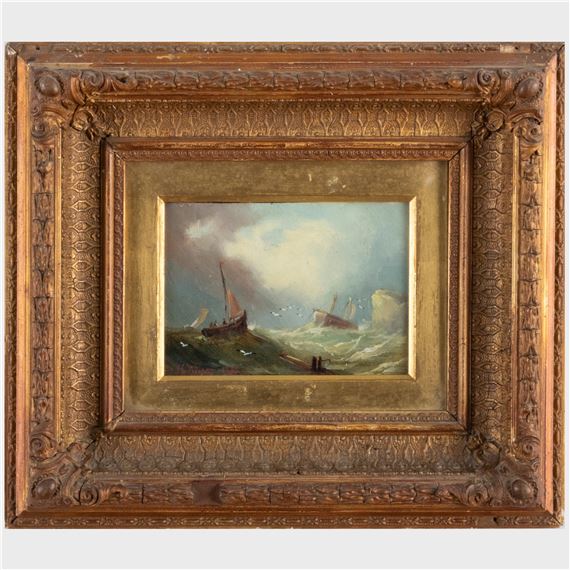 H. Wilson | Rough Seas (1882) | MutualArt