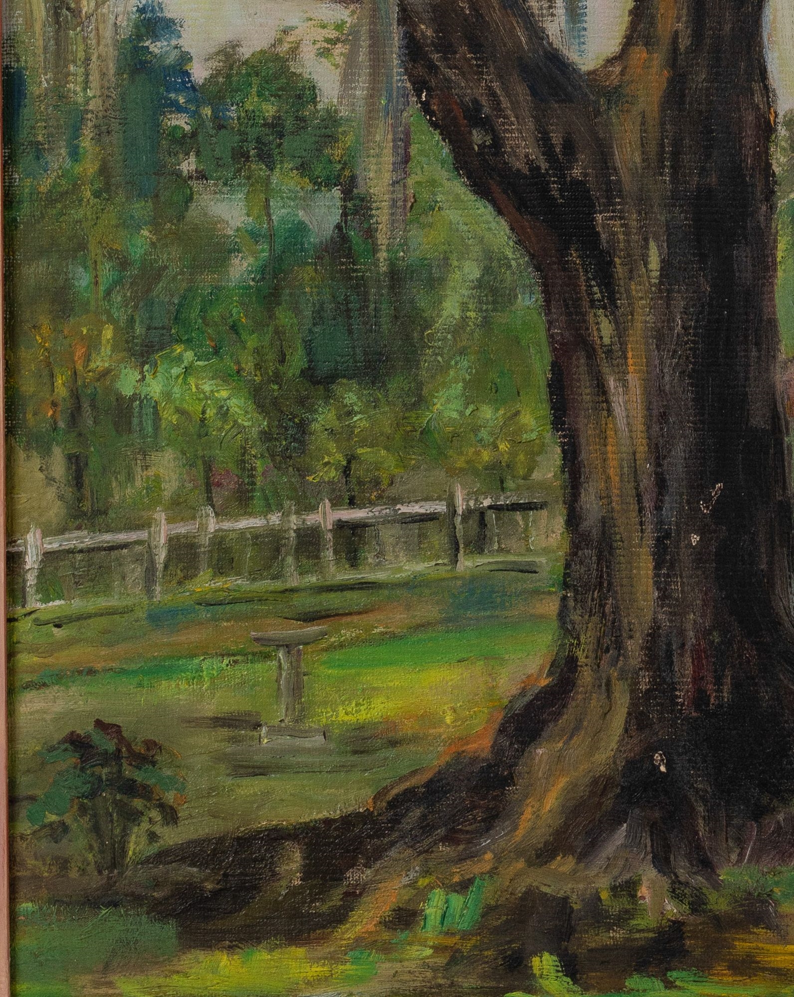 Ida Ida | Oak Trees with Spanish Moss and Cottage | MutualArt