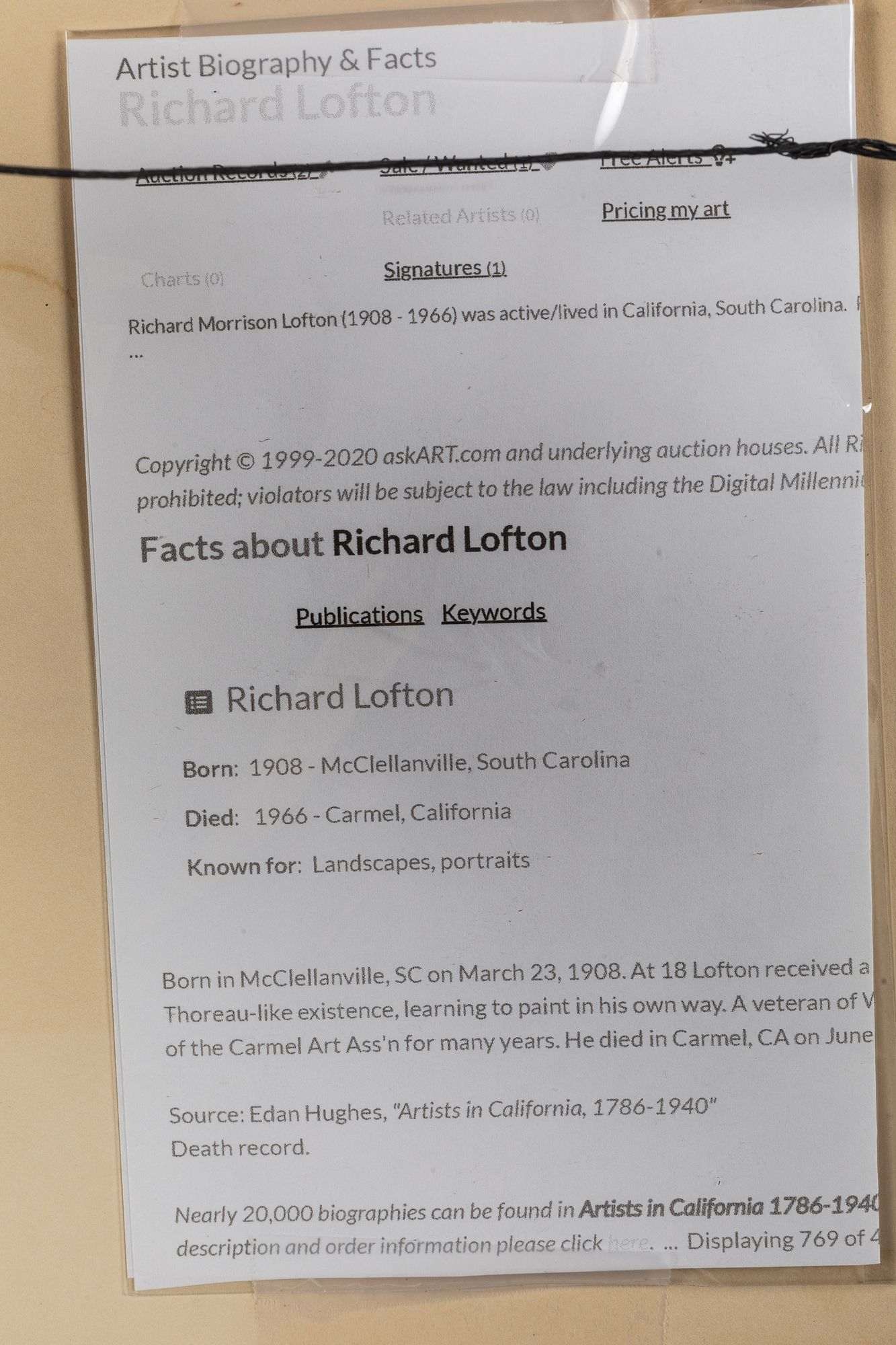 Richard Lofton | Field Hands | MutualArt