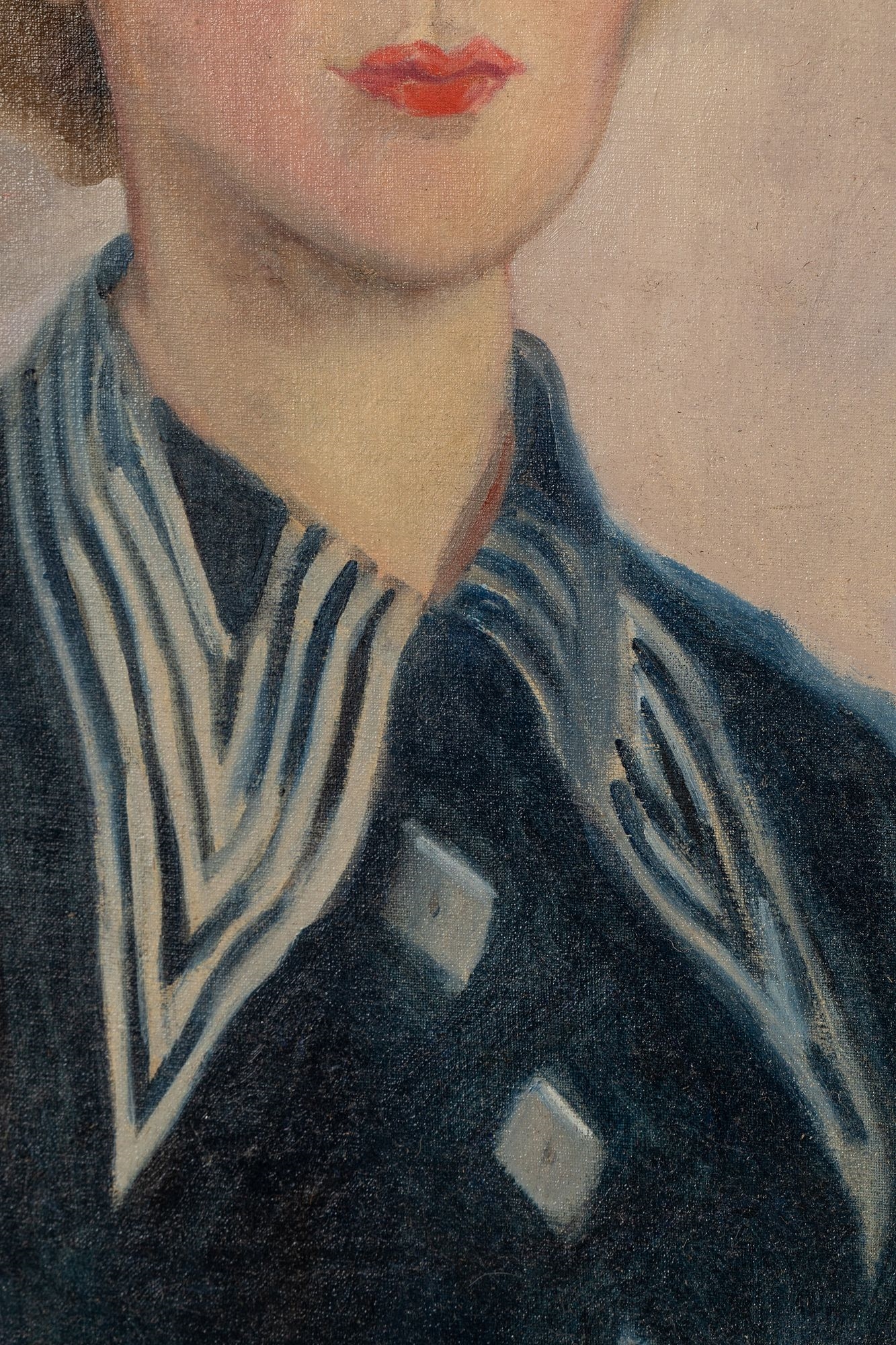Anne Taylor Nash | Portrait of a Woman in Blue Dress | MutualArt