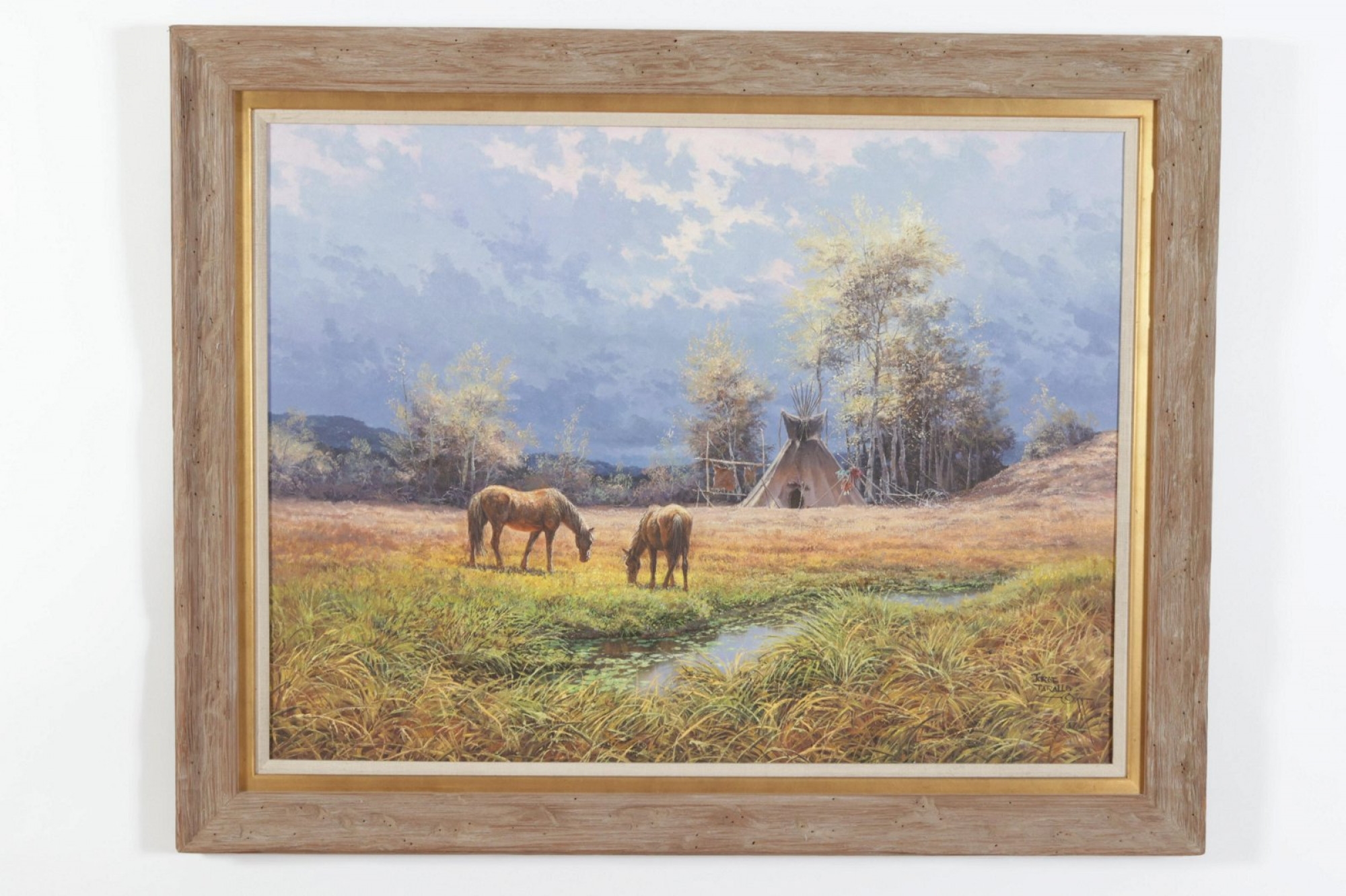 Jorge Tarallo | Jorge Tarallo - Horses Grazing - O/C | MutualArt