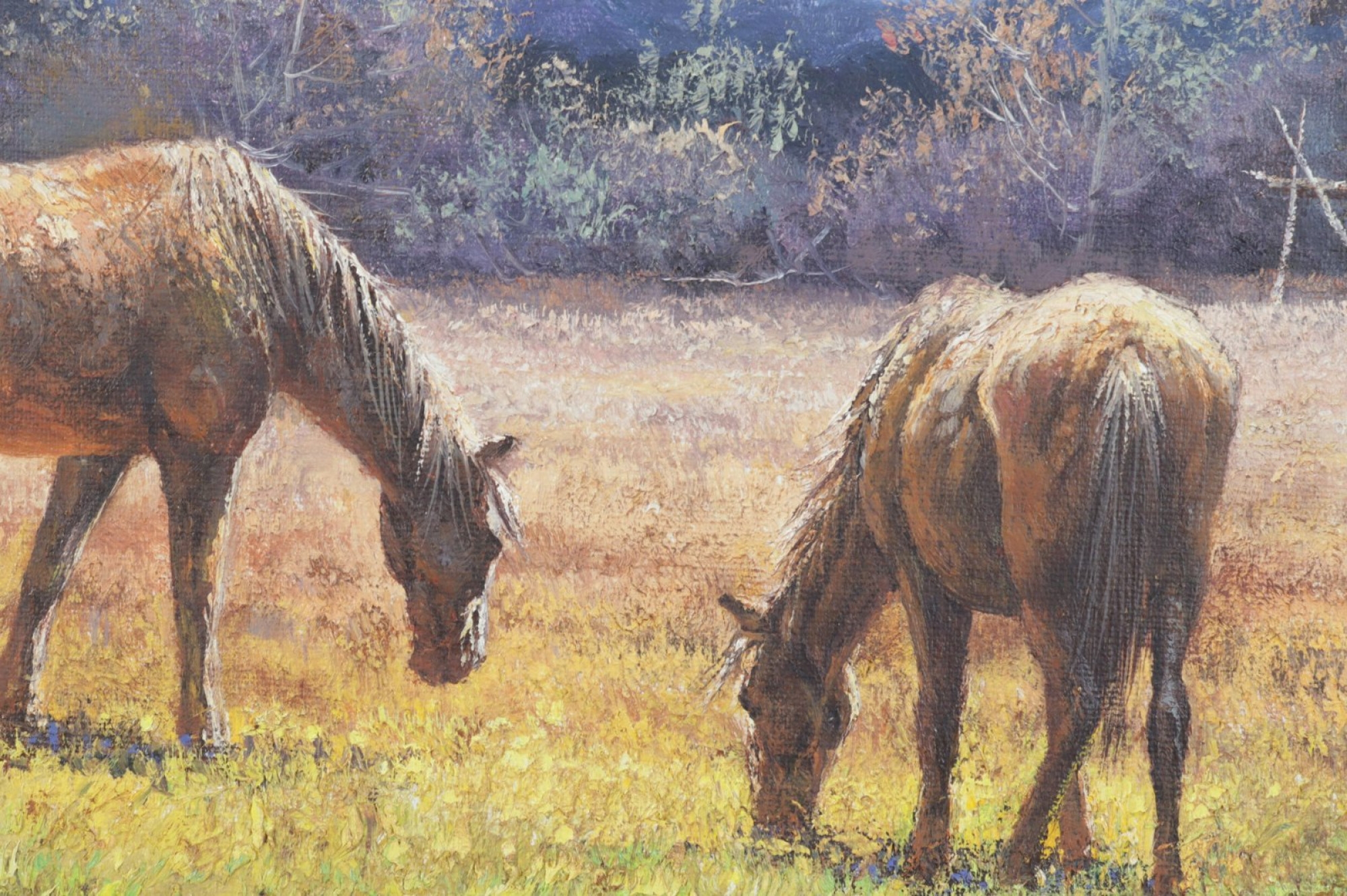 Jorge Tarallo | Jorge Tarallo - Horses Grazing - O/C | MutualArt
