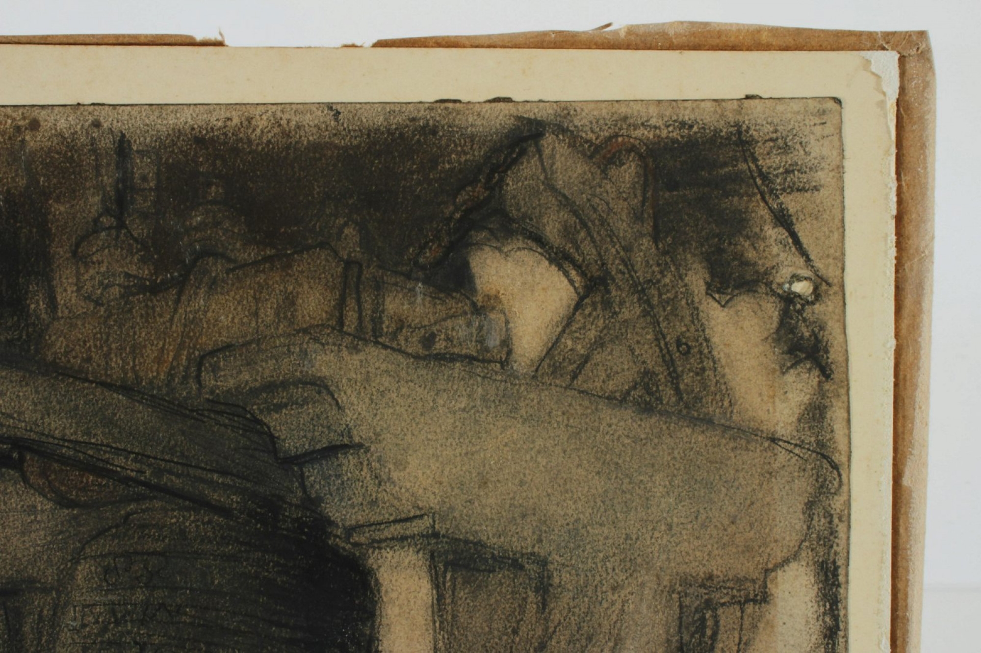 Walter Vaes | Walter Vaes - Bell Tower - charcoal on paper | MutualArt