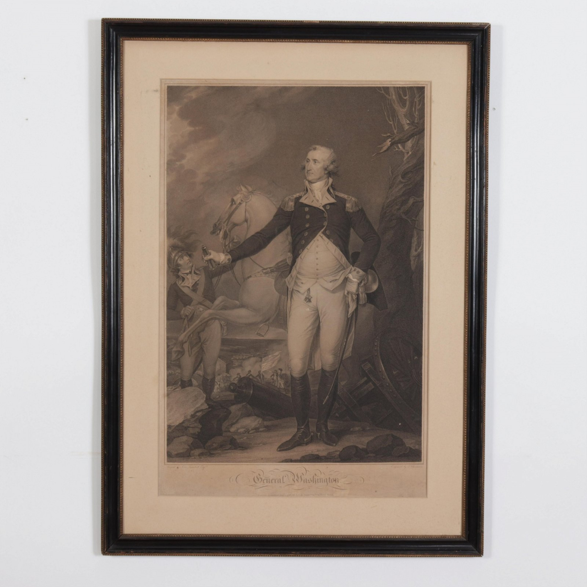 John Trumbull | Engraving of Trumbull's George Washington 1796 (1796 ...
