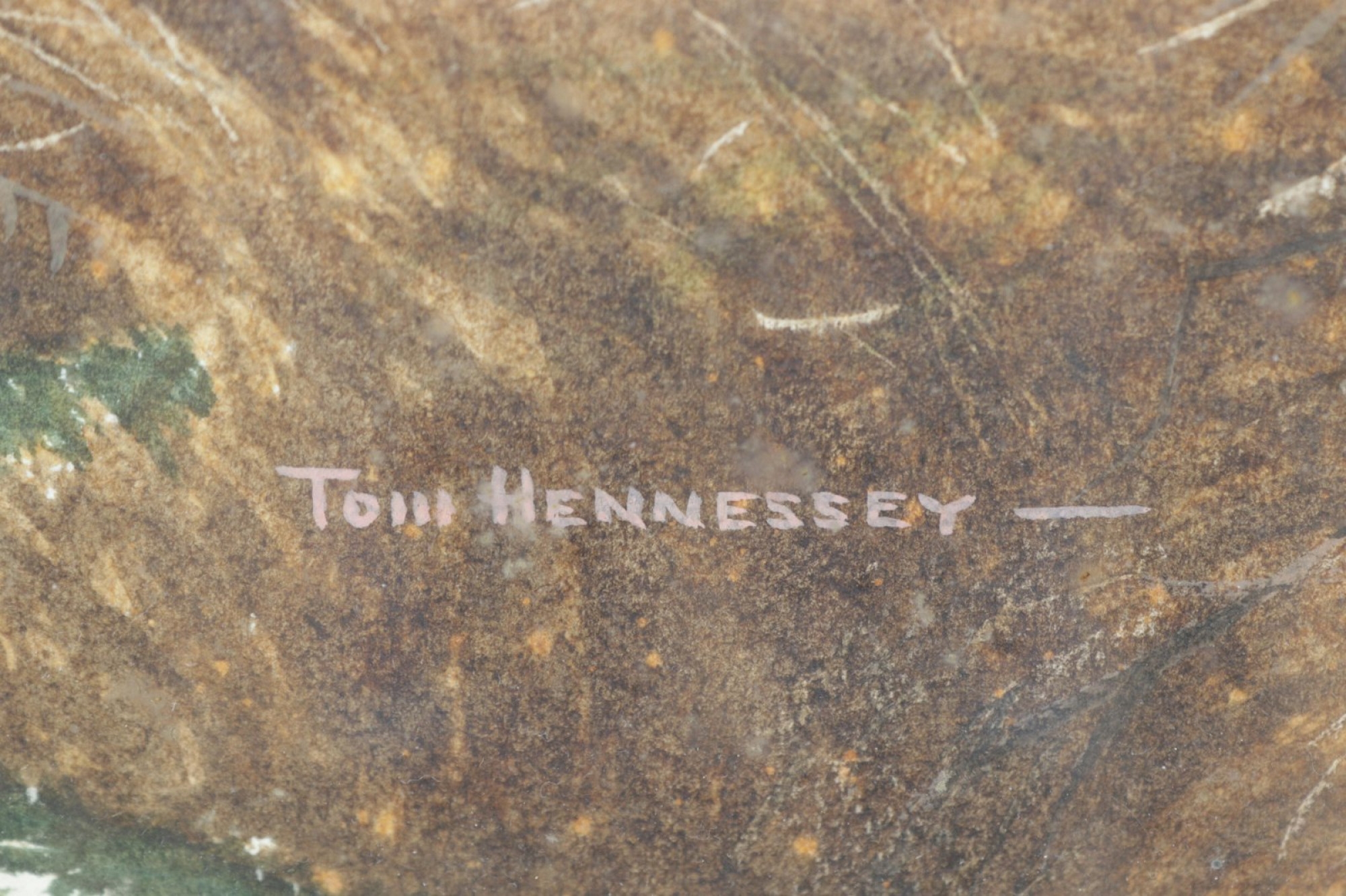 Tom Hennessey | Tom Hennessey - Quail Hunt - W/C | MutualArt