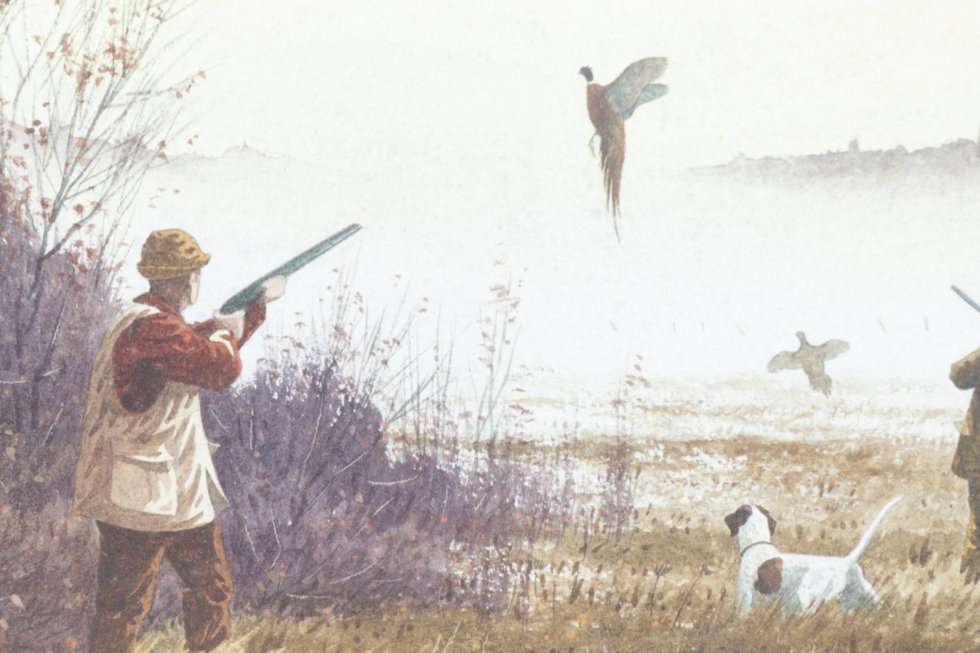 Tom Hennessey | Tom Hennessey - Quail Hunt - W/C | MutualArt