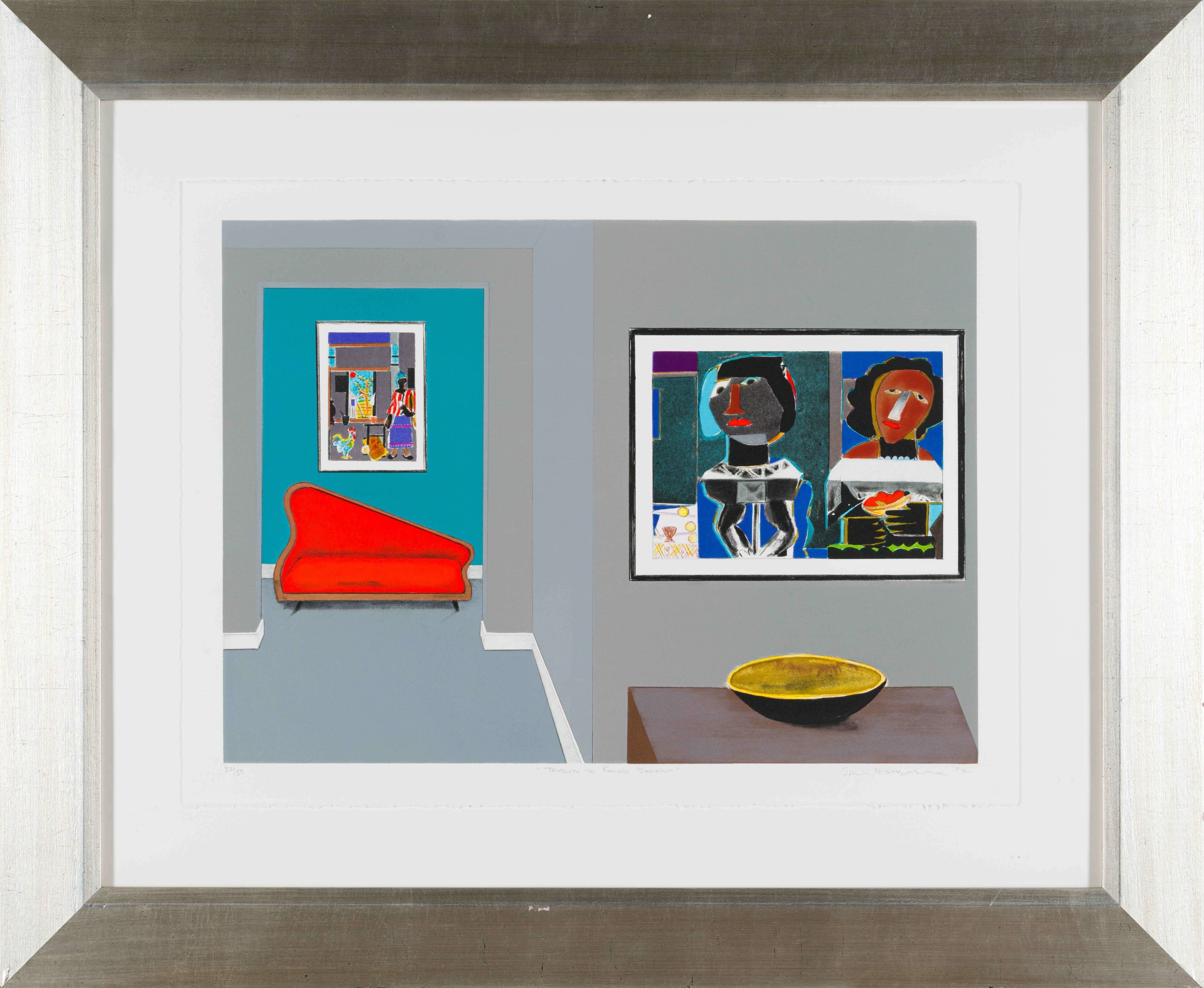 Sam Nhlengethwa | Tribute to Romare Bearden | MutualArt