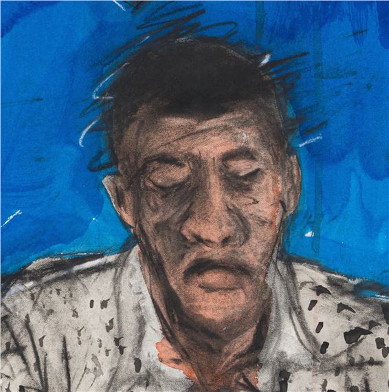 Senzo Shabangu | Woman and Man with Cityscape | MutualArt