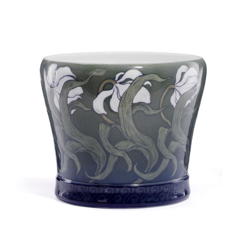 Stephan Peter Jakob Hjort Ussing | Danish unique porcelain flower pot ...