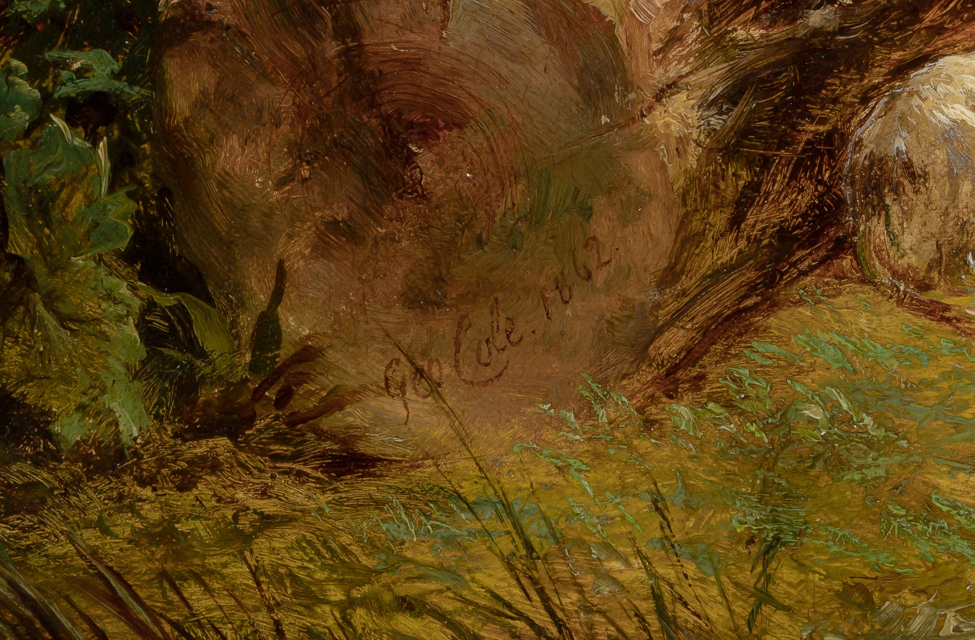 George Cole | A Meeting on the Road (1862) | MutualArt