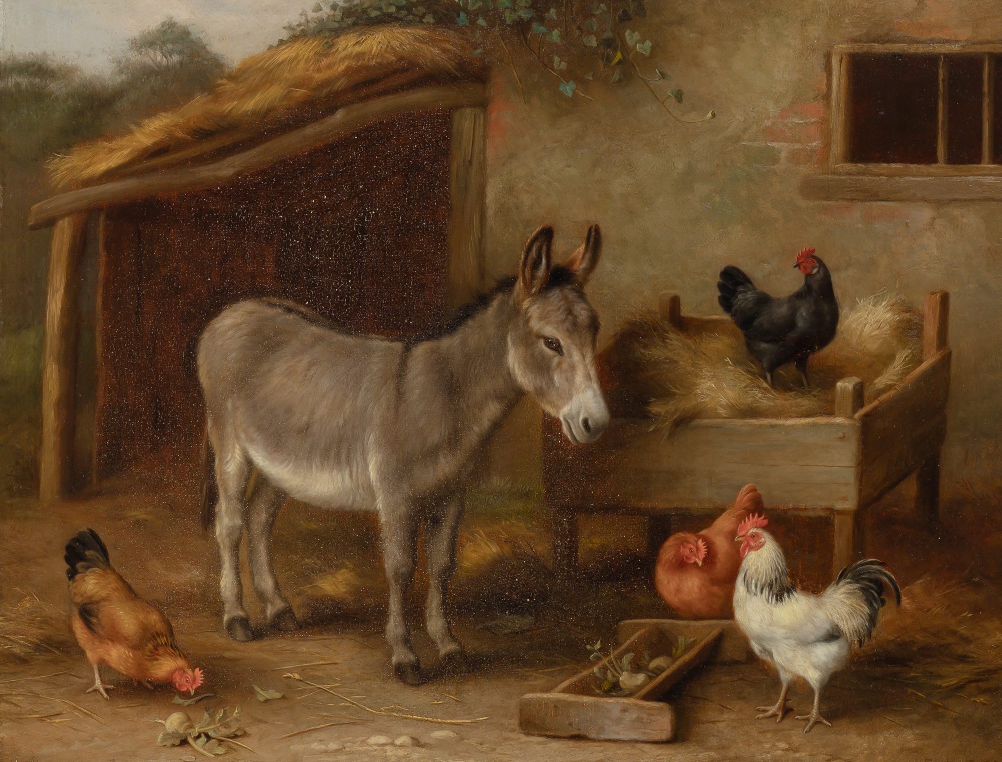 Edgar Hunt | Farmyard Friends (1921) | MutualArt