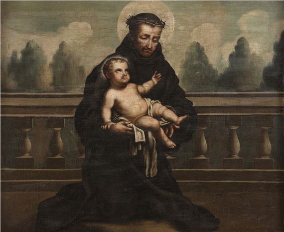 Juan Correa | San Juan de Dios con el Niñó Jesús en los brazos | MutualArt