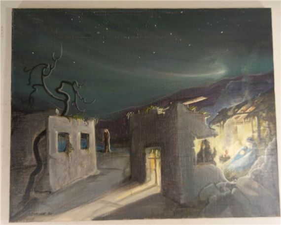Luis Stefan Stecher | Scène de la Nativité (1970) | MutualArt