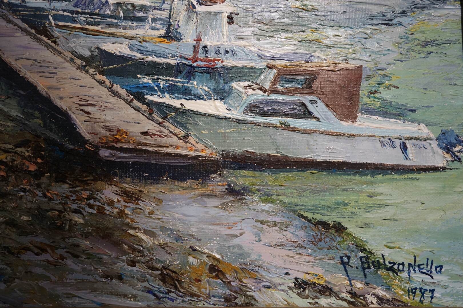 Roger Bolzonello | Maison au bord du fleuve (1987) | MutualArt