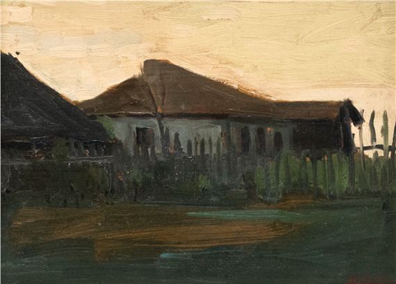 Otto Briese | Landscape with Houses | MutualArt