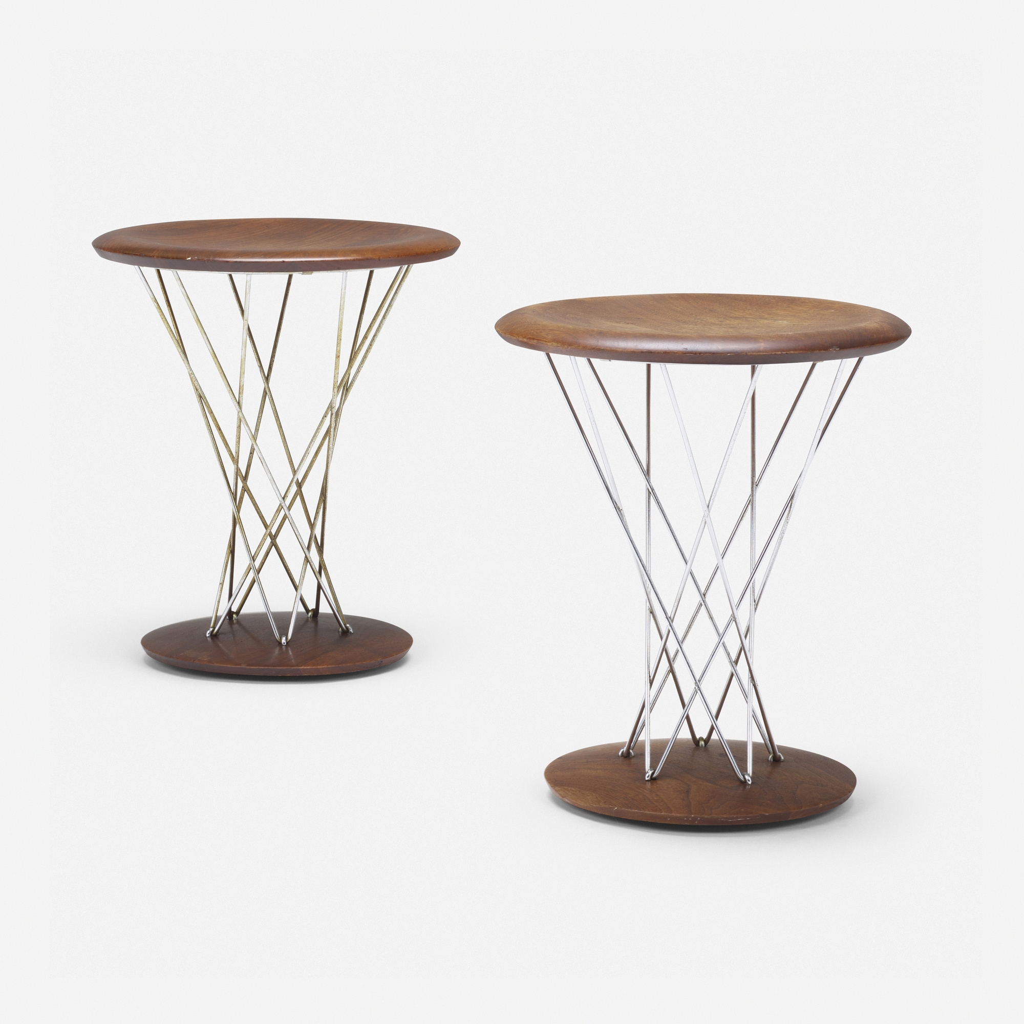 Isamu Noguchi | Rocking stools model 86T, pair (1955) | MutualArt