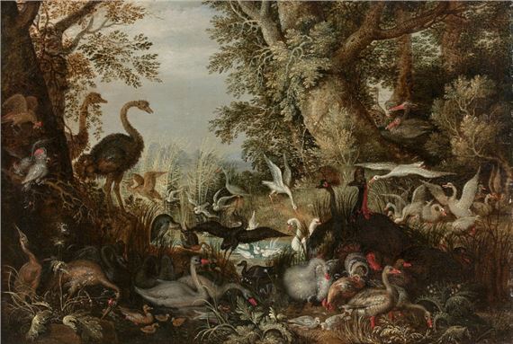 Roelant Savery | Oiseaux en couples dans un paysage | MutualArt