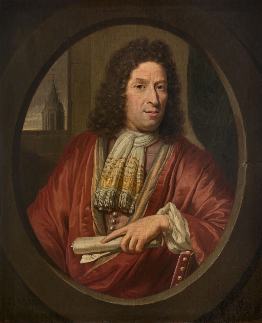 Thomas Wilt | Portrait d'homme tenant une partition dans un ovale feint ...