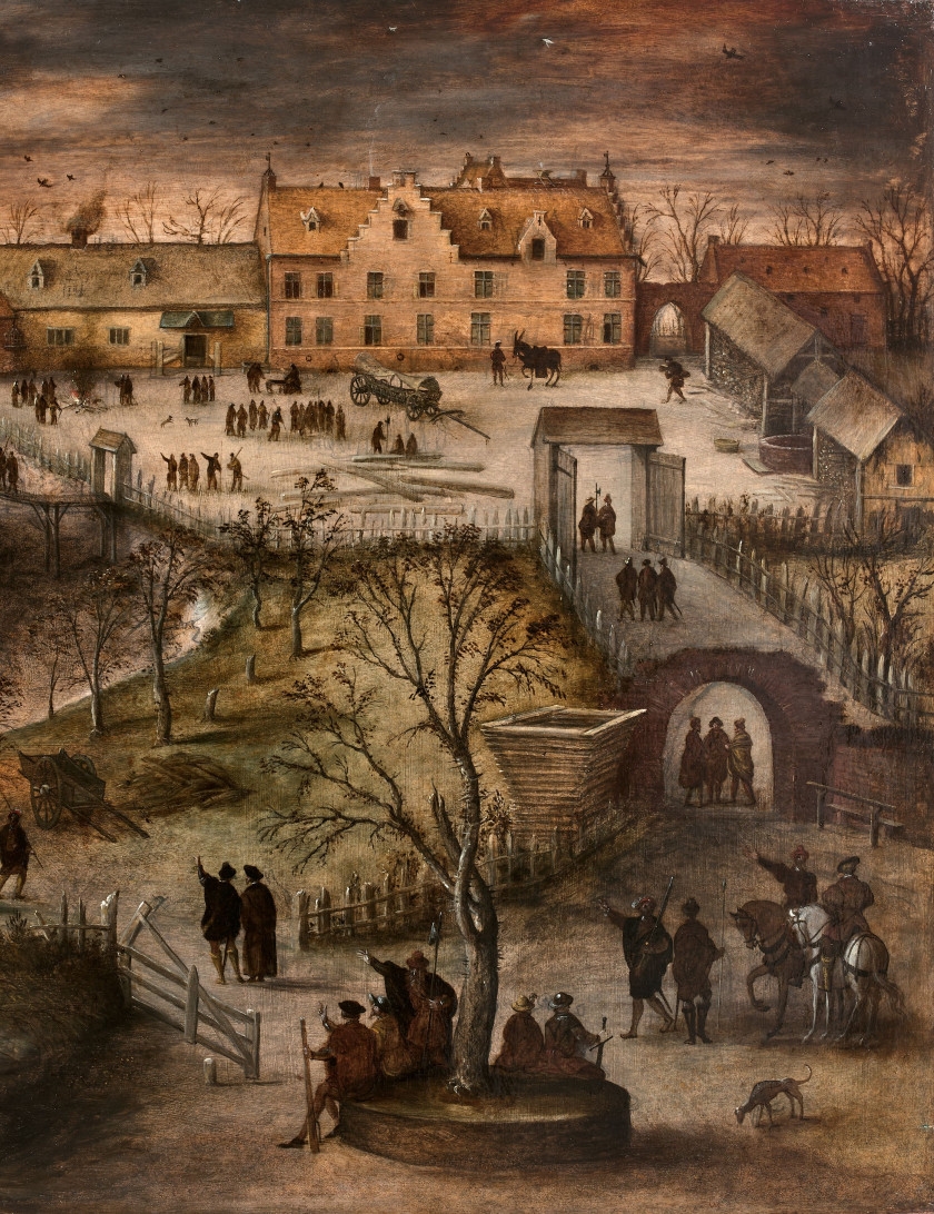 Lucas Gassel | Place forte dans un paysage d'hiver (1541) | MutualArt